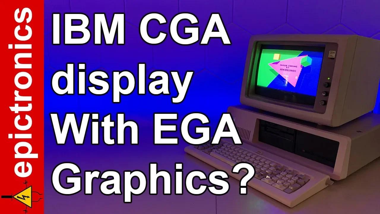 IBM 5153 CGA Monitor. Teardown and restoration. Why is it making such a ...
