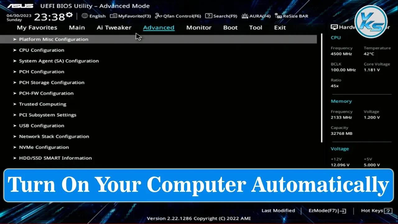 Turn On Your PC Automatically With ASUS Motherboard