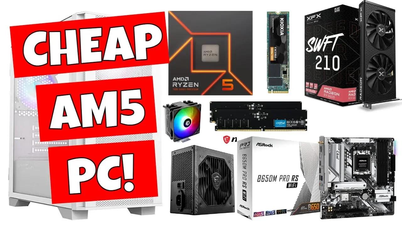 AM5 Ryzen Gaming PC Build Guide Parts June 2023 £750