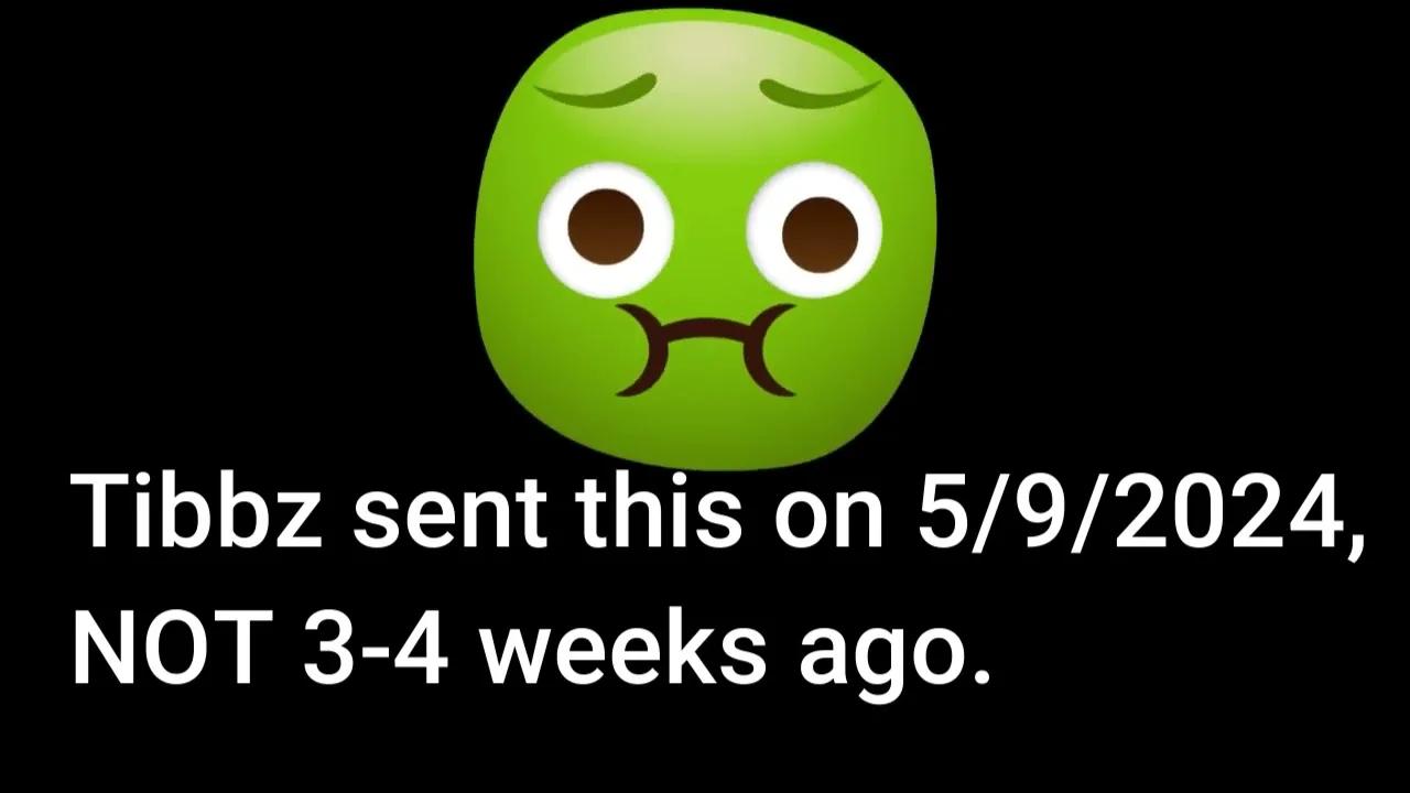 @TiBBzTV- aka Jonathan Tibbetts being a very stinky boy. 5/11/2024.