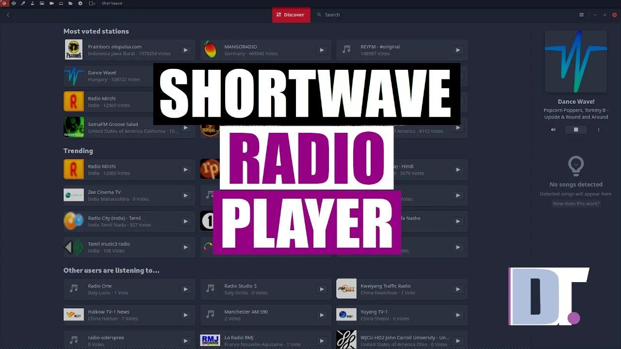 Shortwave Internet Radio Player For Linux