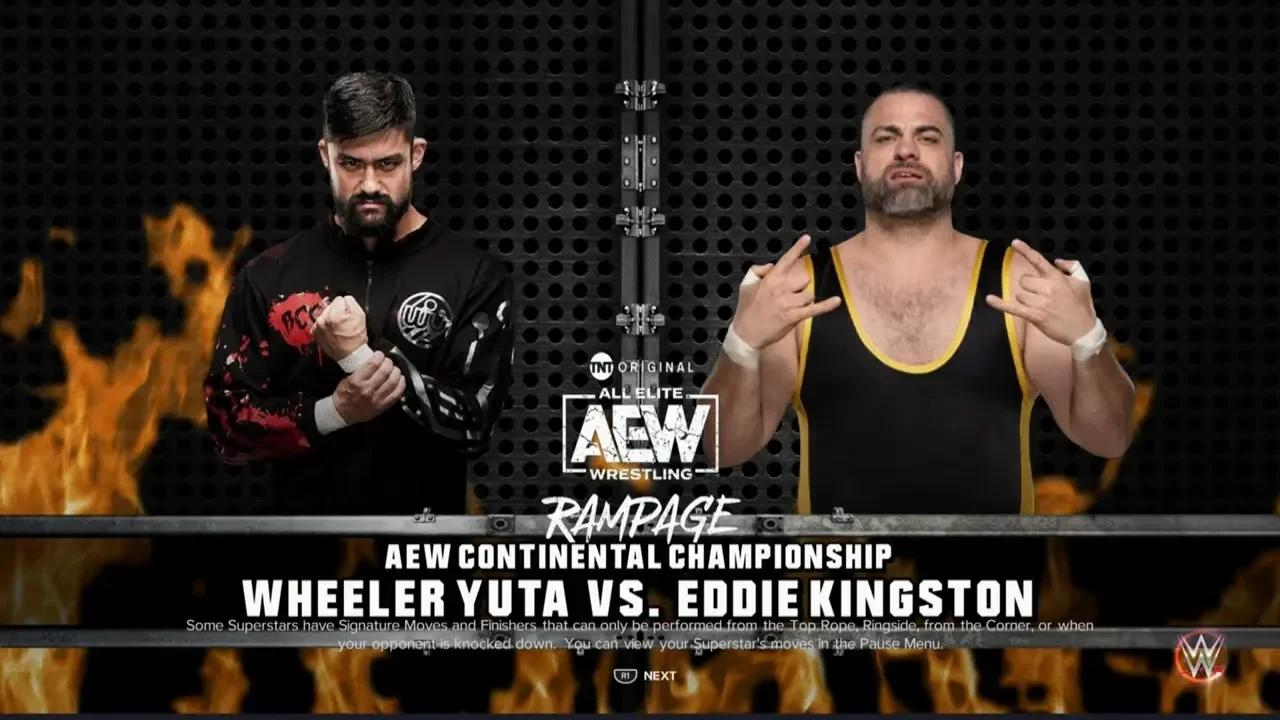 AEW Rampage Eddie Kingston vs Wheeler Yuta for the AEW Continental ...