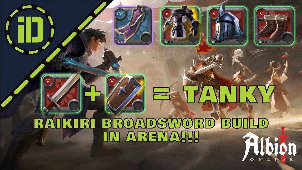 Albion Online - Raikiri Broadsword Build in arena (build showcase ...