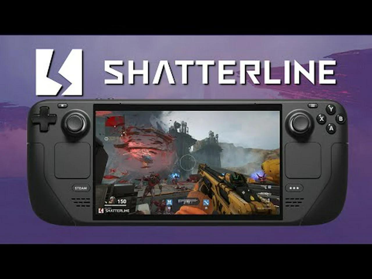 Steam Deck Gameplay - Shatterline Steam OS - Awesome Free To Play FPS