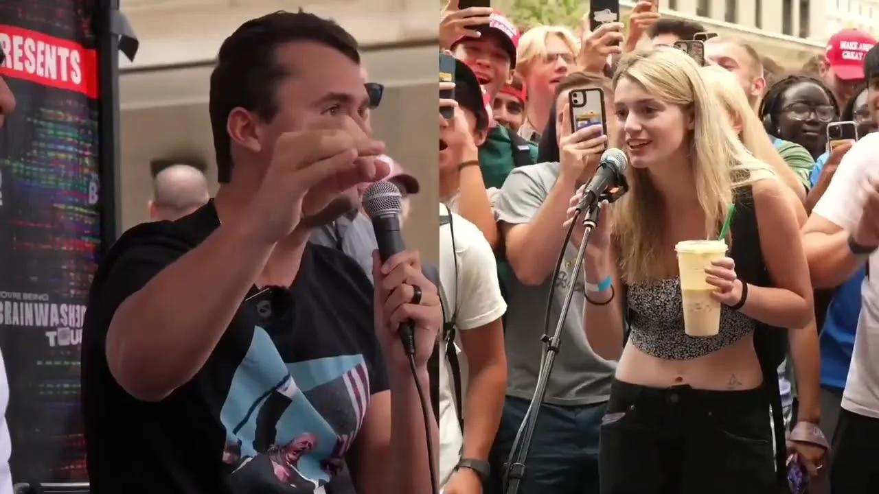 CHARLIE KIRK DESTROYS WOKE STUDENT WITH LOGIC｜Vivek Debates College ...