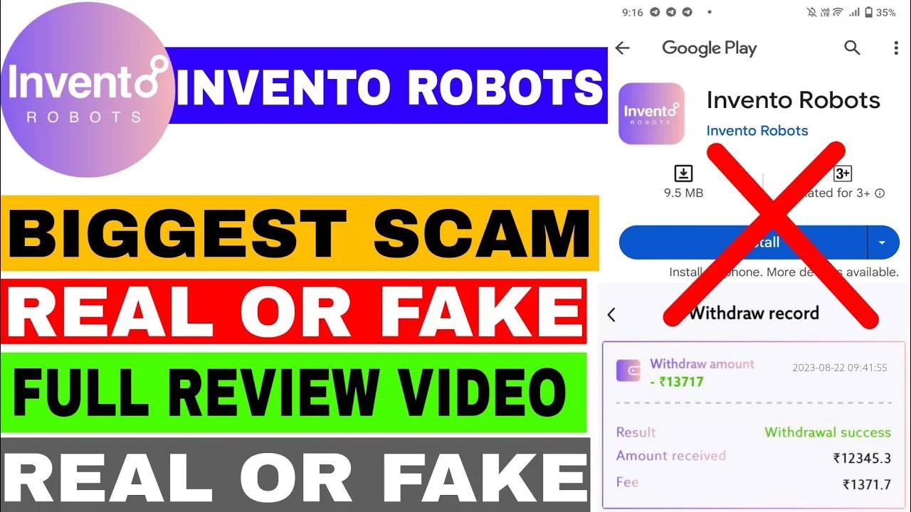 Invento Robots Scam Alert | Invento Robots Earning App | Invento Robot ...