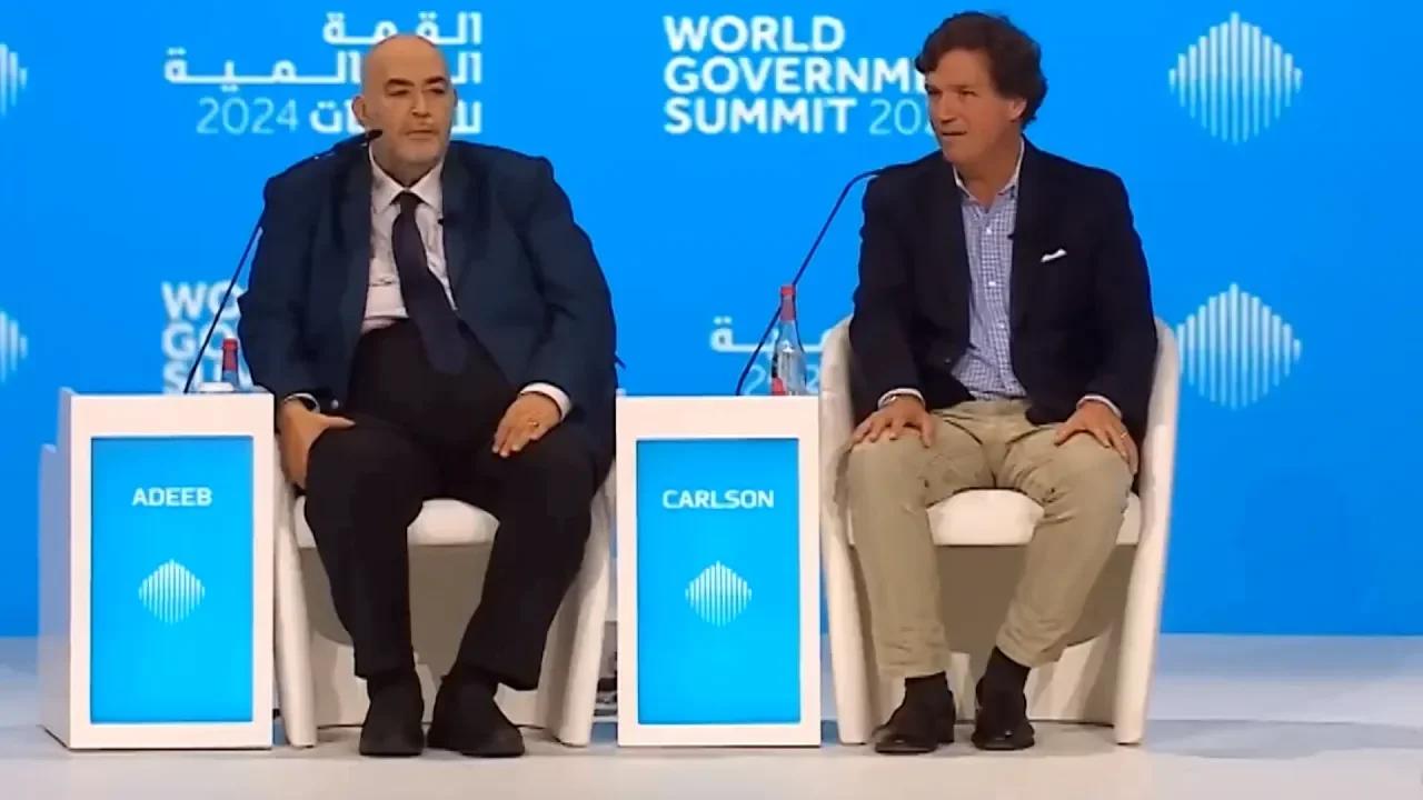Tucker Carlson Discusses Putin Interview: World Governments Summit 2024