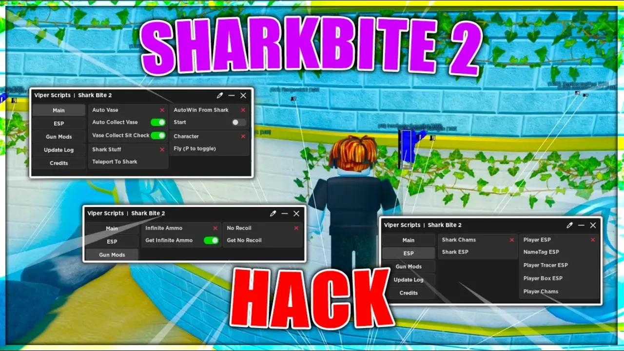 ROBLOX SharkBite 2 Hack/Script GUI | INF Teeth, Auto Farm, Gun Mods + More! | (*PASTEBIN*)