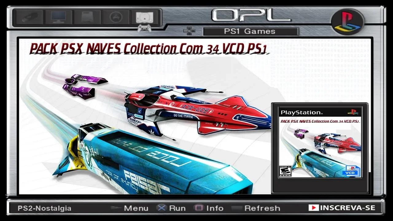 Super PACK PSX NAVES Collection Contendo 34 VCD PS1 POPS Opl PS2