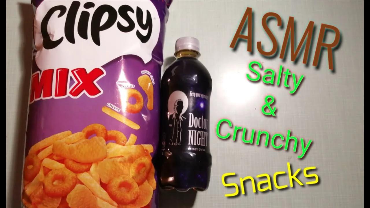 ASMR Eating (Crunchy&Salty) Snacks (Clipsy Mix)
