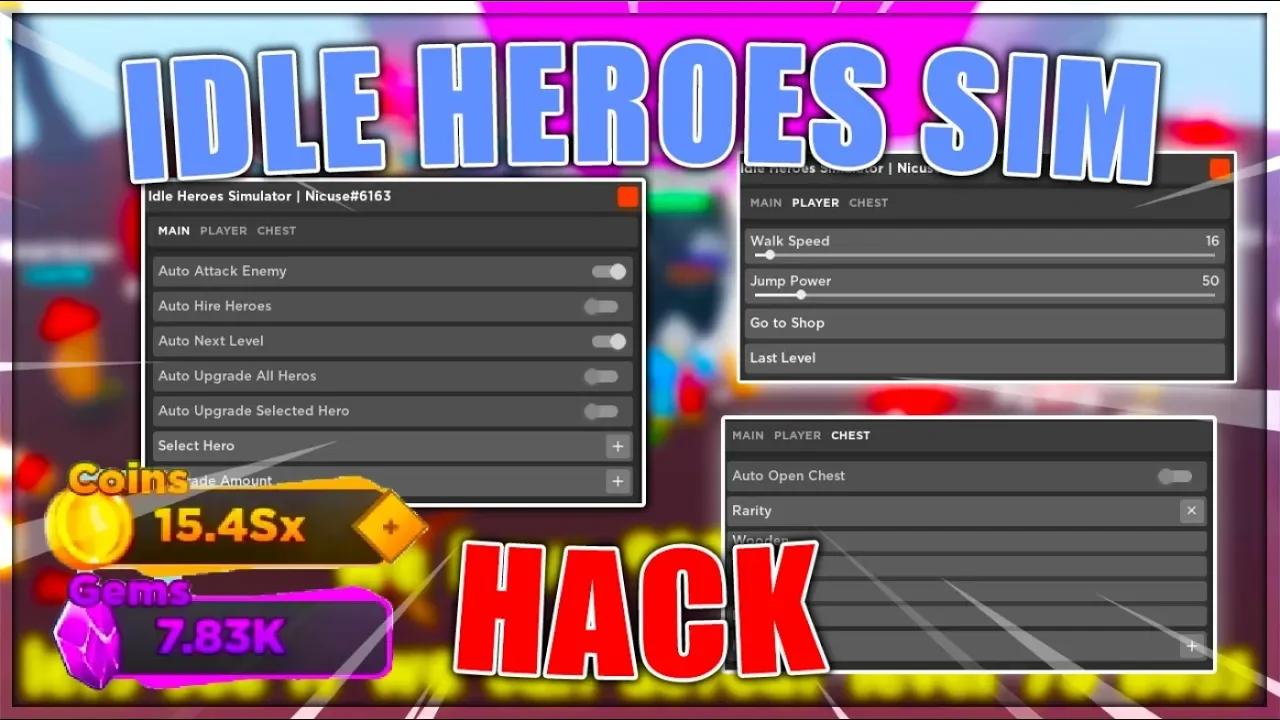 NEW BEST Idle Heroes Simulator Script Hack 🔥PASTEBIN🗡️ MAX LEVEL, KILL AURA, AUTO UPGRADE & MORE!