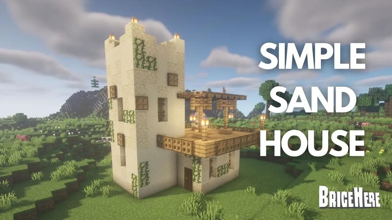How to build a Simple Sand House in Minecraft