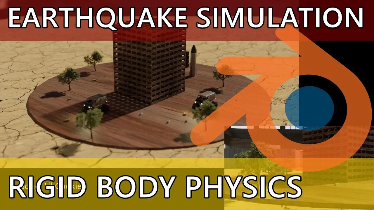 Earthquake Simulation Rigid Body Physics Blender