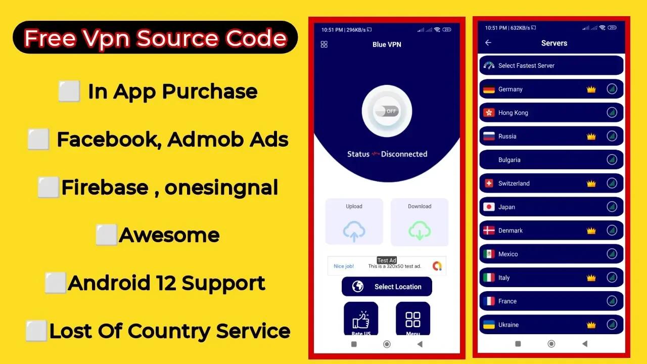 Free Android Studio Source Code VPN X 2023