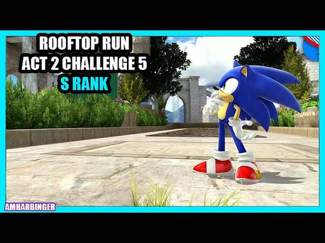Sonic X Shadow Generations Rooftop Run Act 2 Challenge 5 S Rank Guide ...