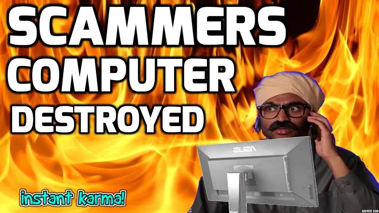 Destroying Scammers Computer - Revenge On Indian Scammer!