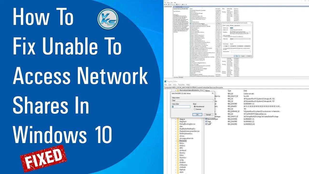 How To Fix Unable To Access Network Shares In Windows 10 (2021)
