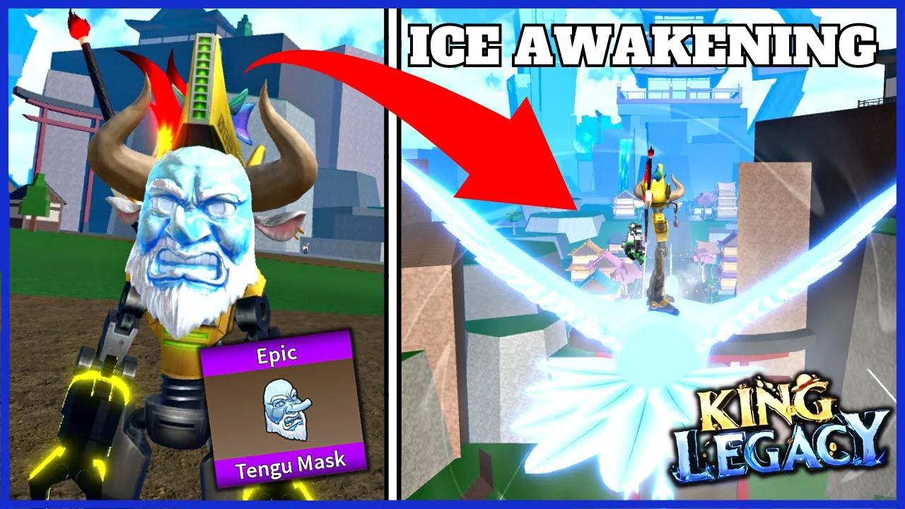 Incrível!! Despertando a Ice awakening no king legacy (melhor fruta awk ...