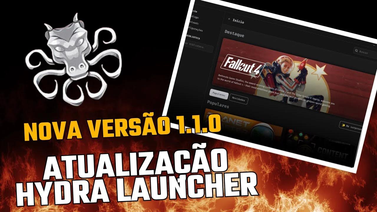 🔴SAIU ATUALIZAÇÃO DO HYDRA LAUNCHER NOVA VERSÃO 1.1.0🔴
