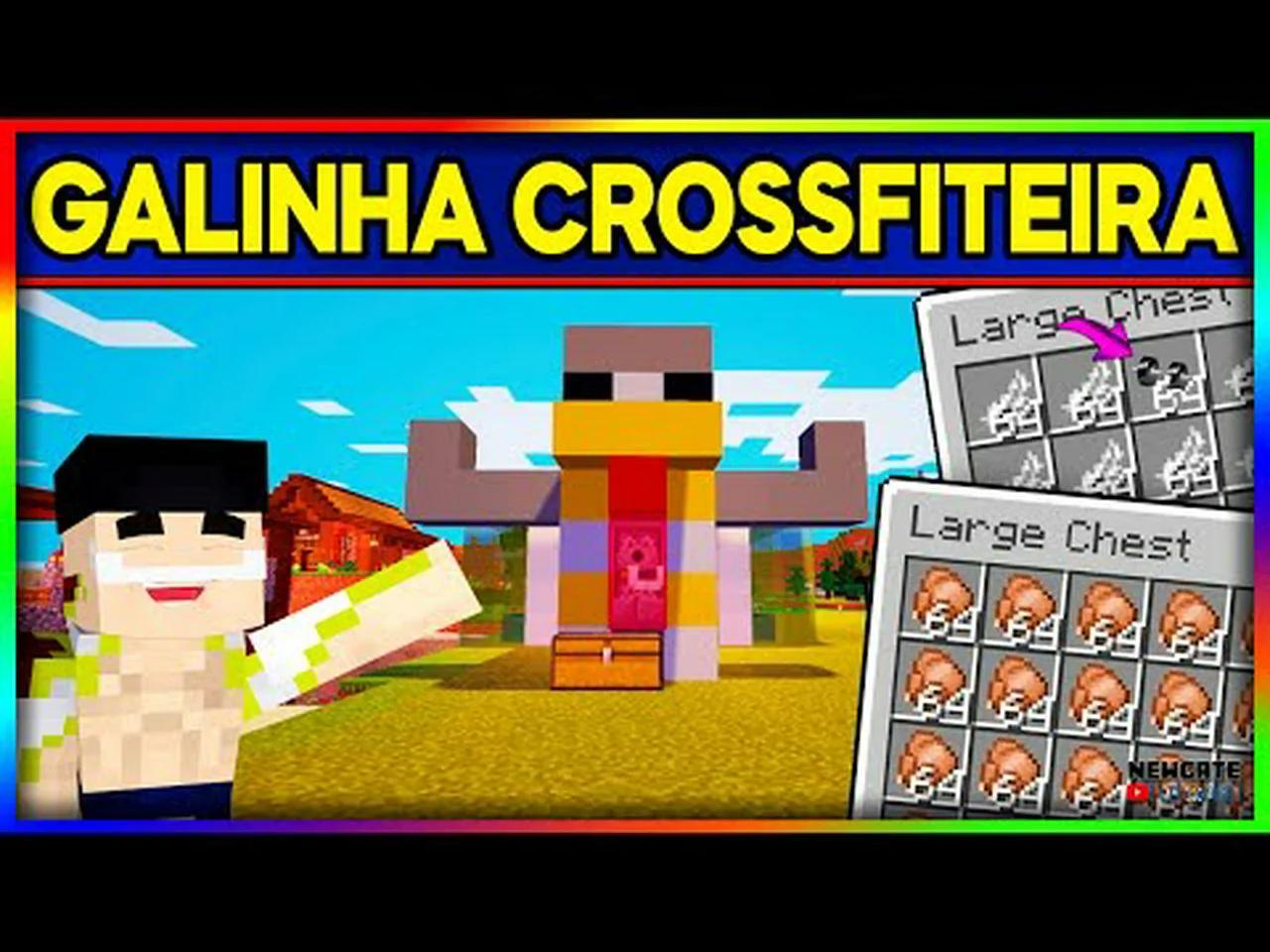 FARM DE GALINHA CROSSFITEIRA AUTOMÁTICA NO MINECRAFT (SIMPLES E ...