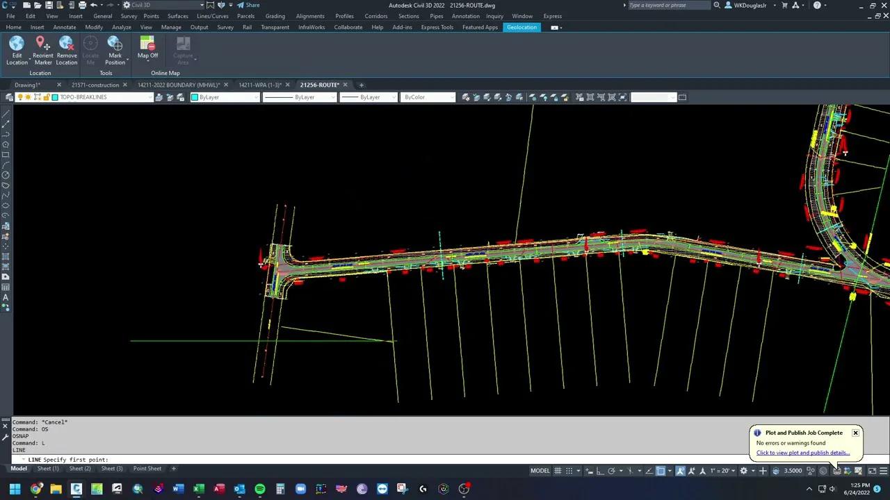 Civil 3D Breakline Tutorial - no commentary- Full Video - previously ...