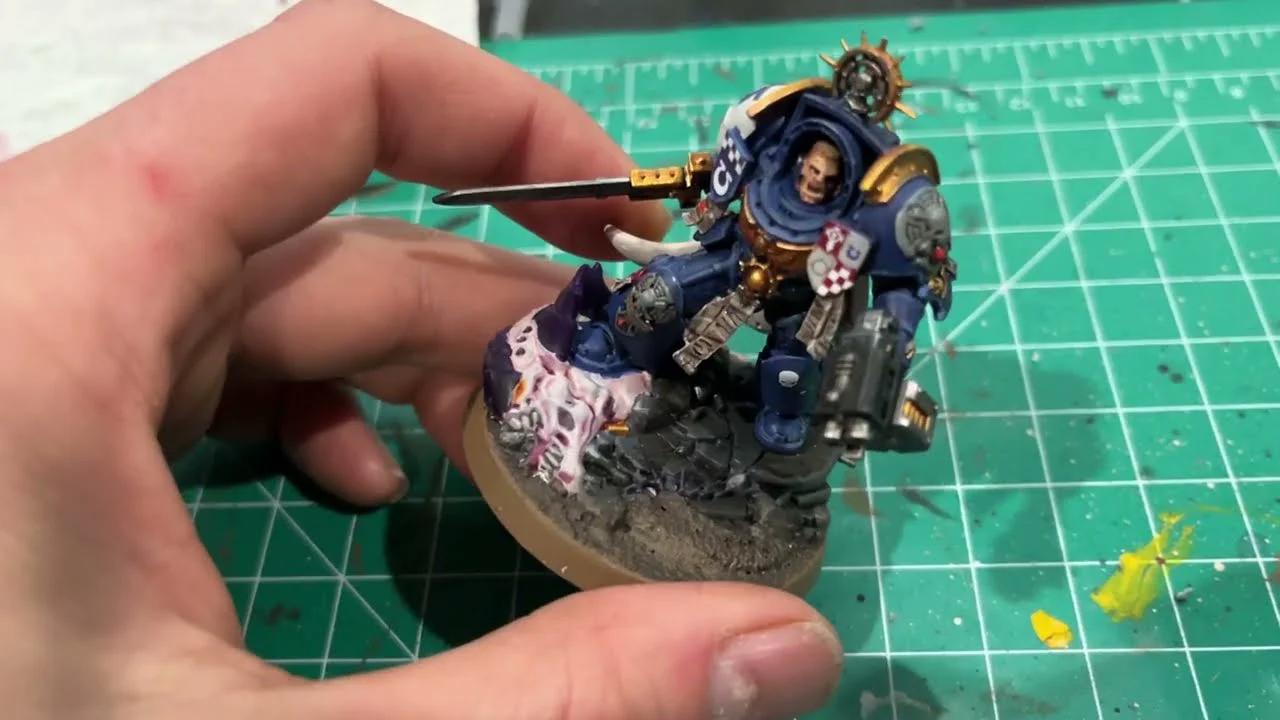Painting the Terminator Captain for the Ultramarines - Warhammer 40k