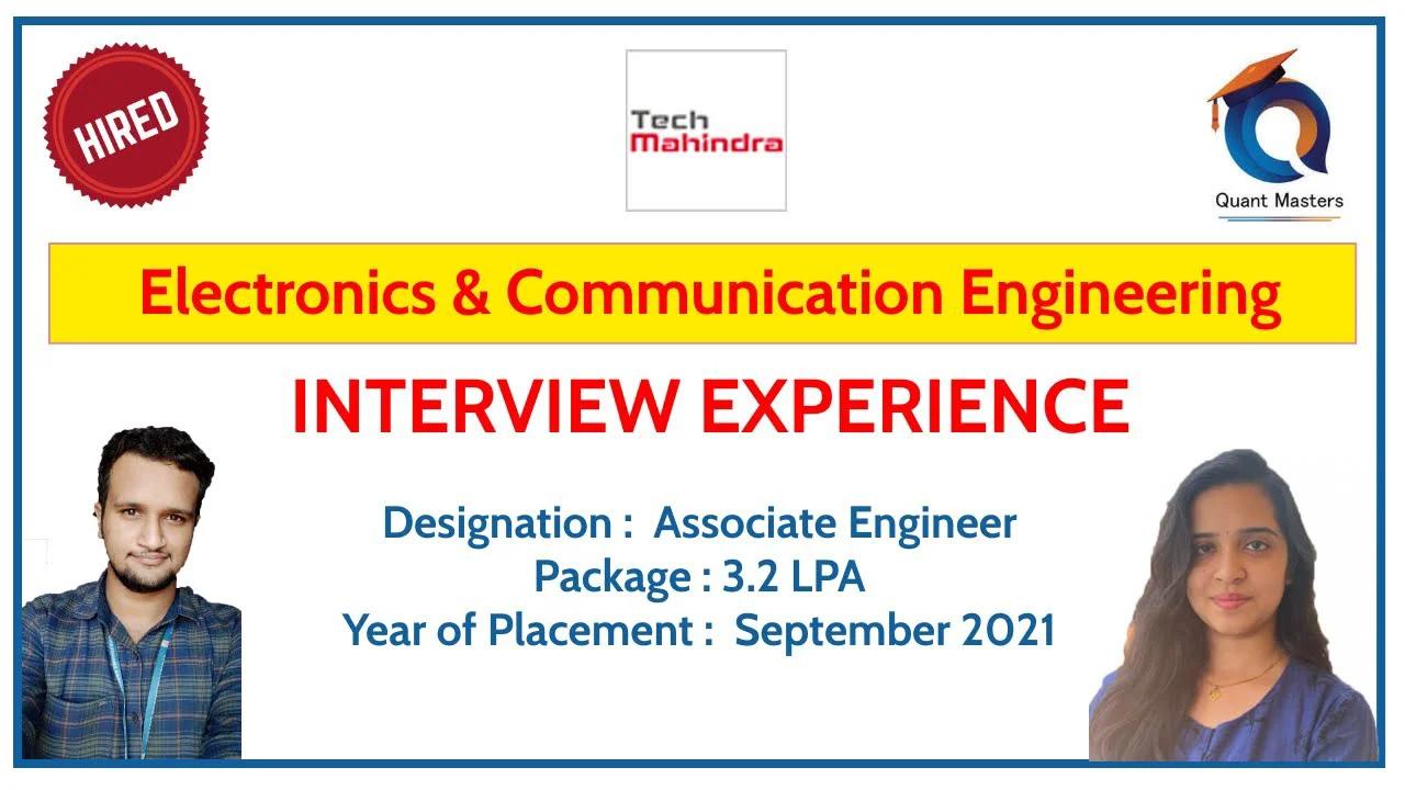 Tech Mahindra Cerium systems Interview Experience - 2021 | ECE Student