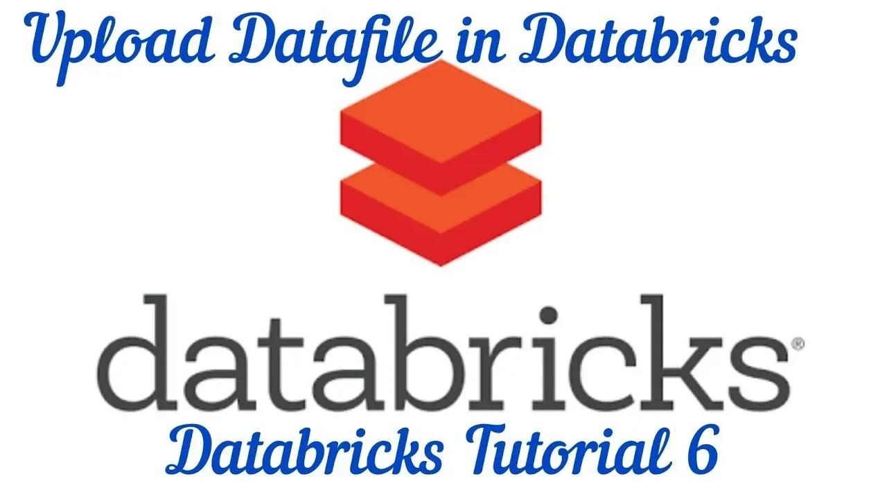 Databricks Tutorial 6 How To Upload Data File Into Databrickscreating 7420