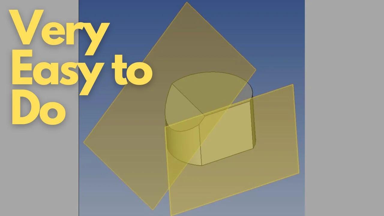 Create Datum Plane and Sketch on Cylinder in FreeCAD