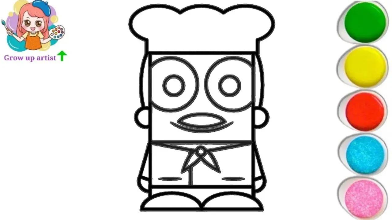 "Learn How to Draw a Cartoon Chef - Step-by-Step Tutorial for Beginners"