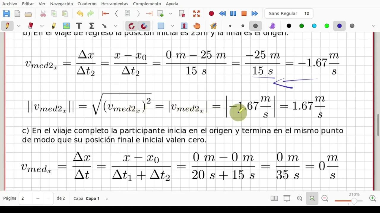 Calcular Velocidad media (Vector) y Rapidez media (Escalar) | Física ...