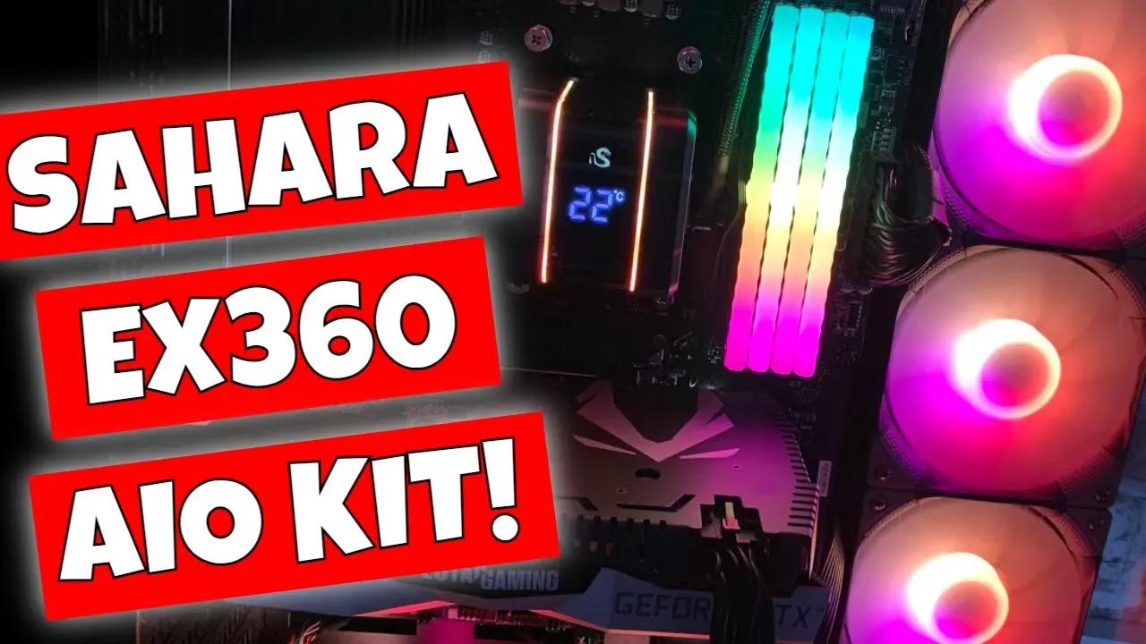 Sahara Gaming EX 360 LCD Display 360mm AIO Water Cooling System ...