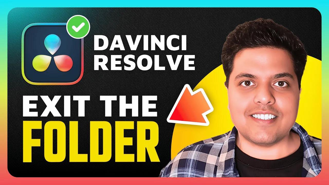 How To Exit Project Folder in Davinci Resolve (Project Manager Guide)