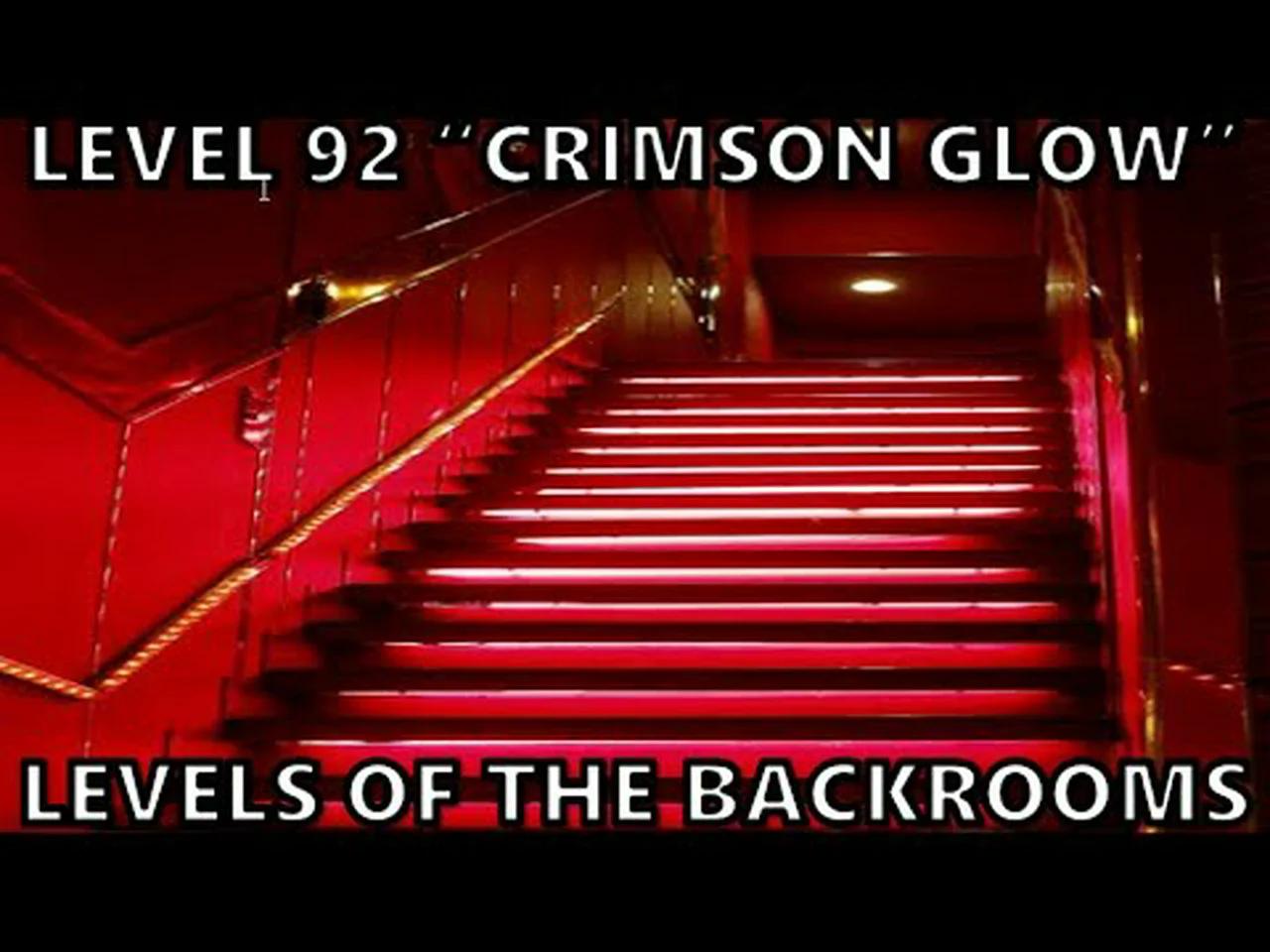 Level 92 of The Backrooms "Crimson Glow"