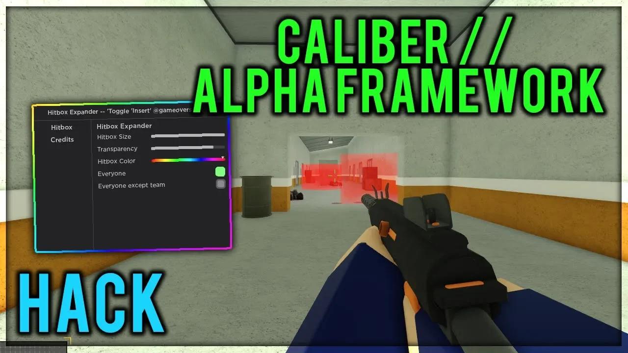 Roblox CALIBER // Alpha Framework | Hitbox Expander WORKING