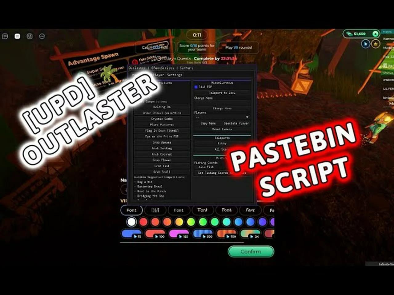 Roblox Outlaster Script Pastebin рџ ґnewрџ ґ Auto Win All Games Speed Walk