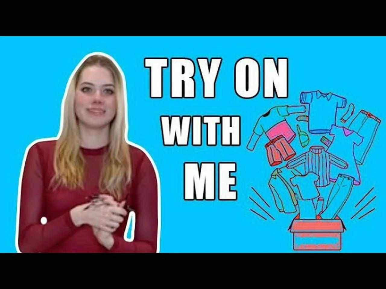 Trying On Stylish Mesh Tops