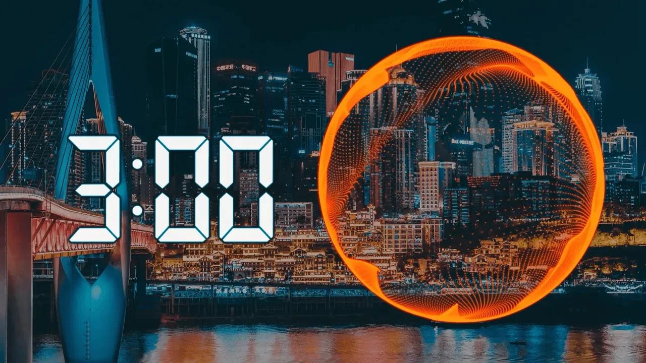 3 Minute Countdown Timer With Royalty-free Relaxing Music | Cool Timer ...
