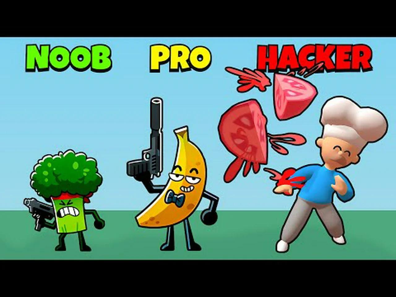🤢 NOOB 😎 PRO 😈 HACKER | Slice Chef: Food Survivor | iOS - Android APK