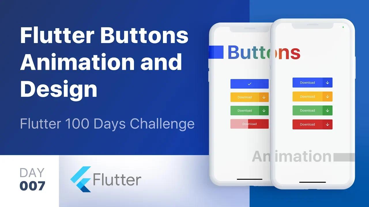 Flutter Ui Tutorial Download Button With Animation Day 7