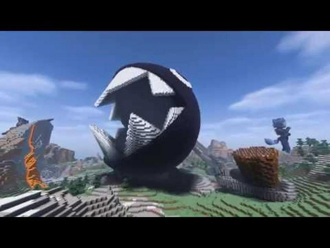Minecraft Chain Chomp Build - Mario