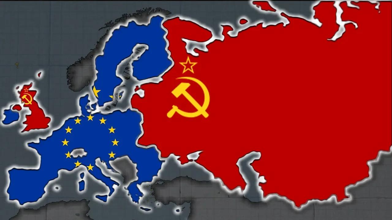European Union Vs Soviet Union & UK - Hoi4 Timelapse