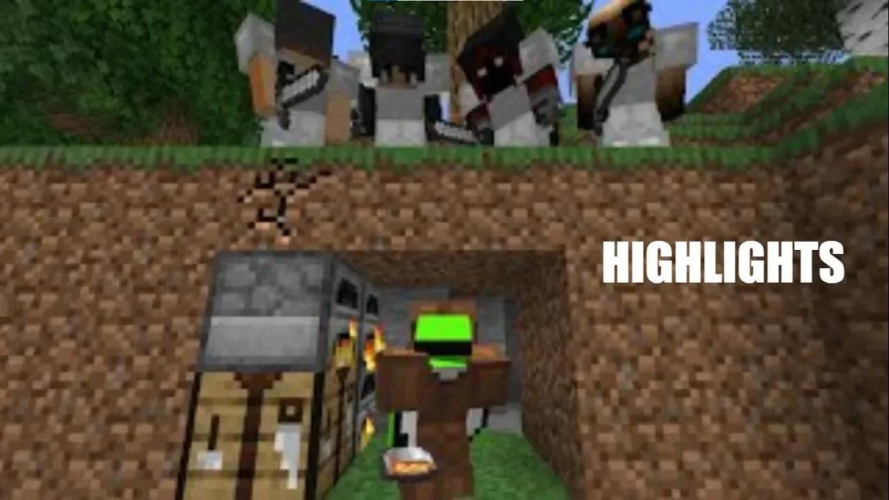 Dream Minecraft Speedrunner vs 4 Hunters Finale Highlights