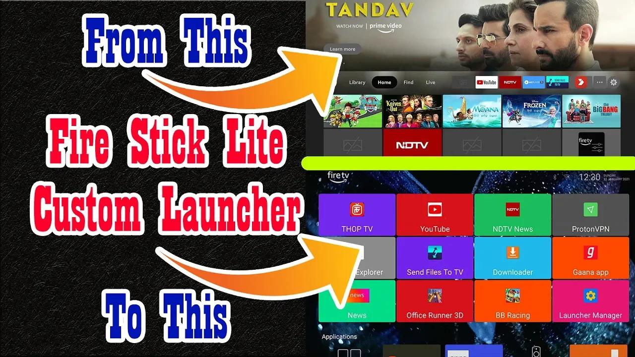Custom Launcher on Fire TV Stick Lite Fix Missing App icon on Fire OS 7 ...
