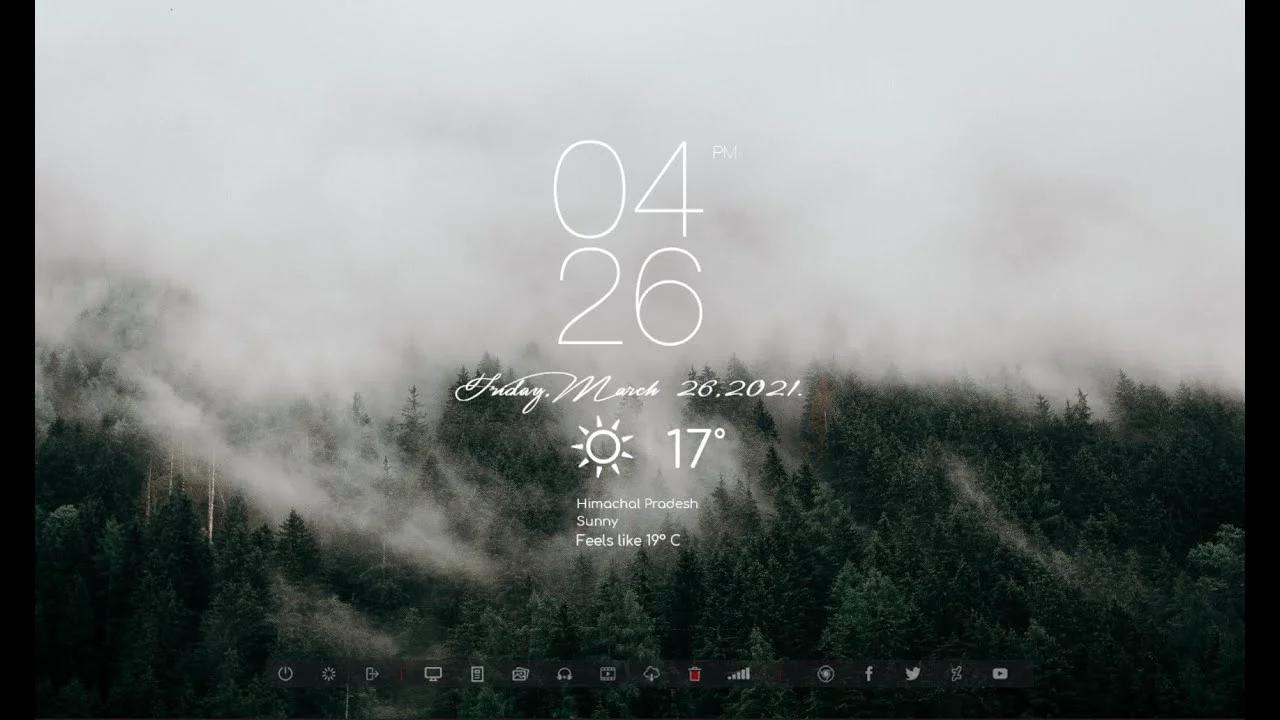 Desktop customization windows 10 rainmeter || Windows10 themes