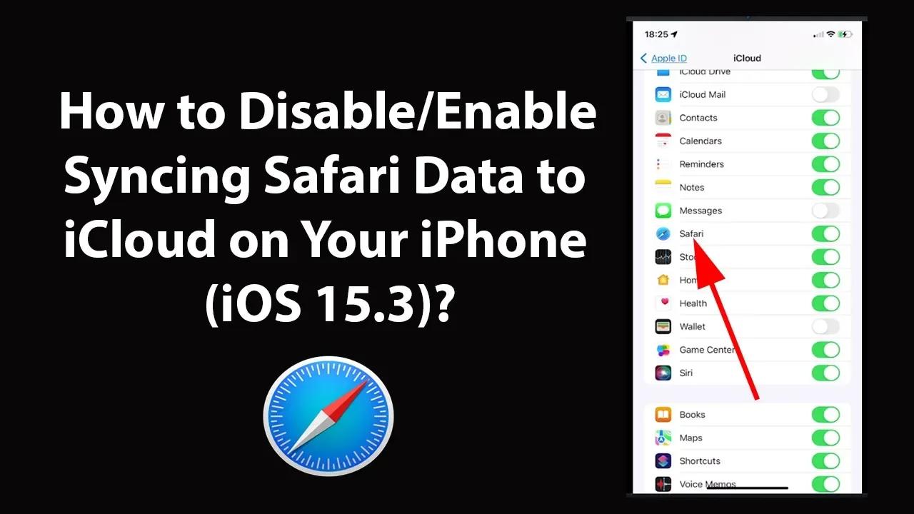 How to Disable/Enable Syncing Safari Data to iCloud on Your iPhone (iOS ... How to Disable/Enable Syncing Safari Data to iCloud on Your iPhone (iOS ...