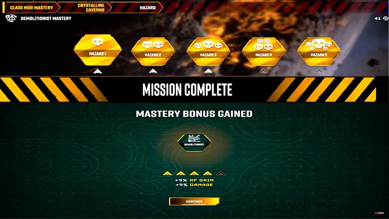 Deep Rock Galactic Survivor Engineer Demo Mastery Hazard 4