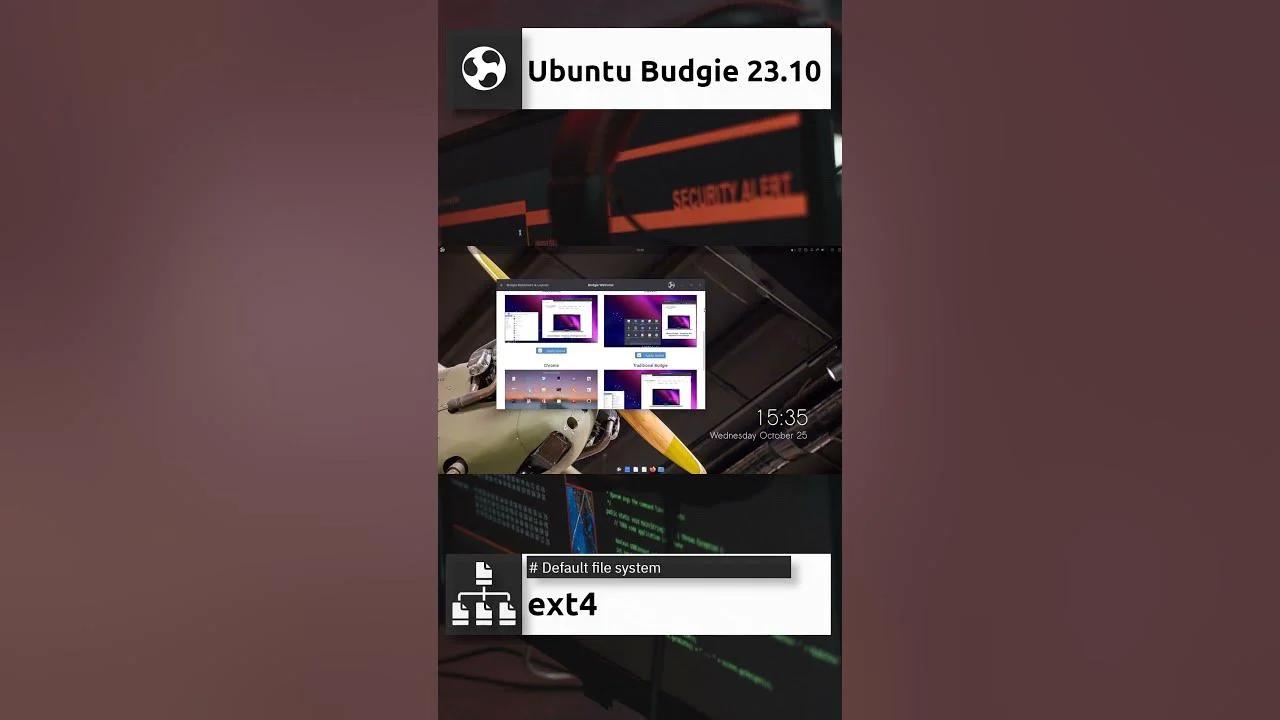 Ubuntu Budgie 23.10 Quick Overview #shorts