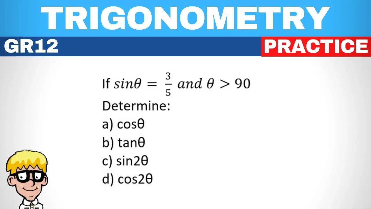 Trigonometry grade 12: Cast diagram