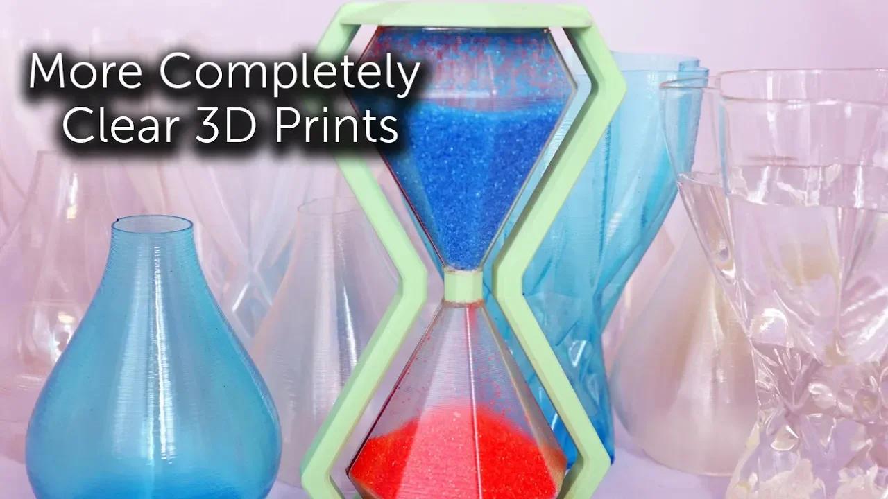 More Transparent 3D Print Tests